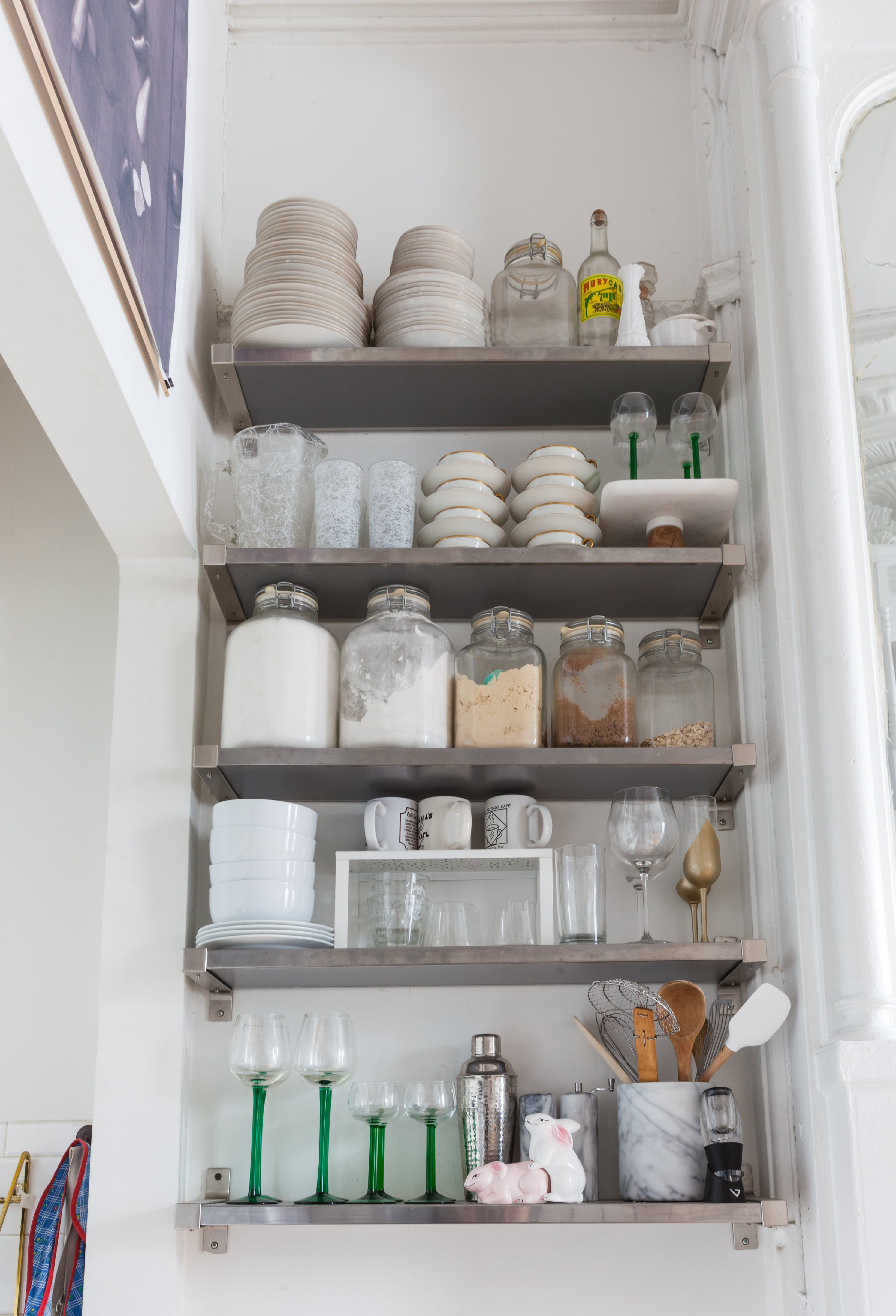 How to Use Wire Shelves and Baskets to Organize Kitchen Cabinets Apartment Therapy